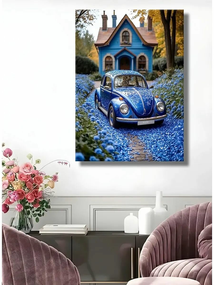 Картина "Цветы любви", на стену 30х40см 1шт.