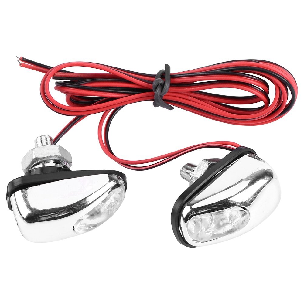 Пара Автомобильных Светодиодных Фонарей Стеклоочиститель Капот Лобовое Стекло Распылитель Воды Форсунка Омывателя Лампа 12V