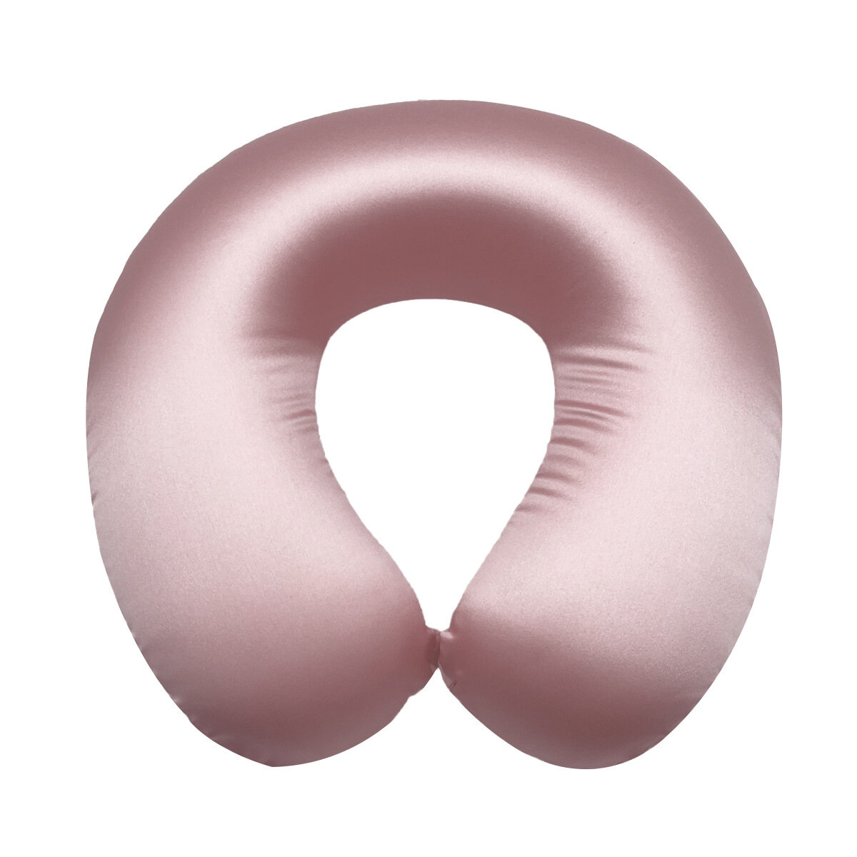 Шелковая подушка для самолета, шелковая подушка для шеи, дорожная подушка, подушка из пены с эффектом памяти, U-образная подушка, подушка из шелковой пены с бусинами, складная подушка для шеи