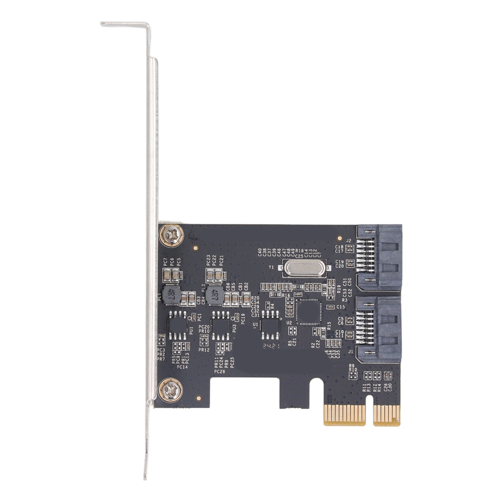 Карта адаптера PCI Express x1 к 2 портам SATA 3.2 скорость 6 Гбит с плата контроллера PCIE3.1 для компьютера