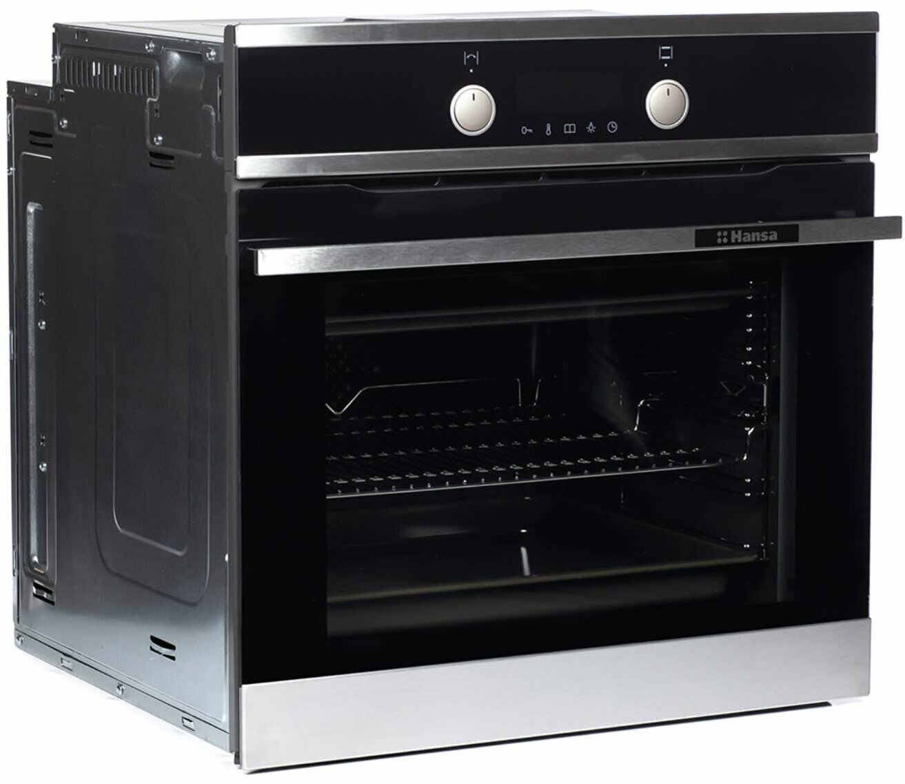Духовой шкаф Hansa BOEIS694655, электрический, встраиваемый, серебристый