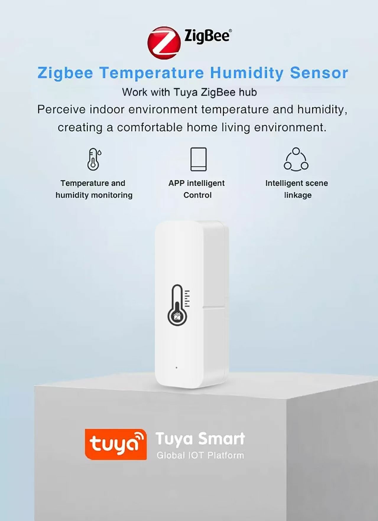 Tuya блютуз температура влажность датчик мини совместимый с Bluetooth APP пульт управления термометр гигрометр датчик дома