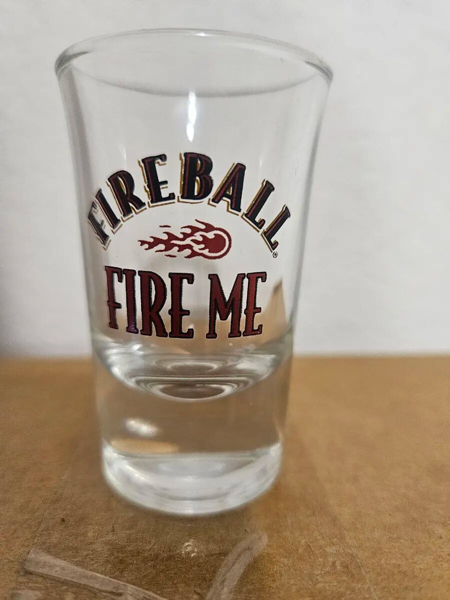 Шот, стопка, рюмка Fireball для виски, коктейлей