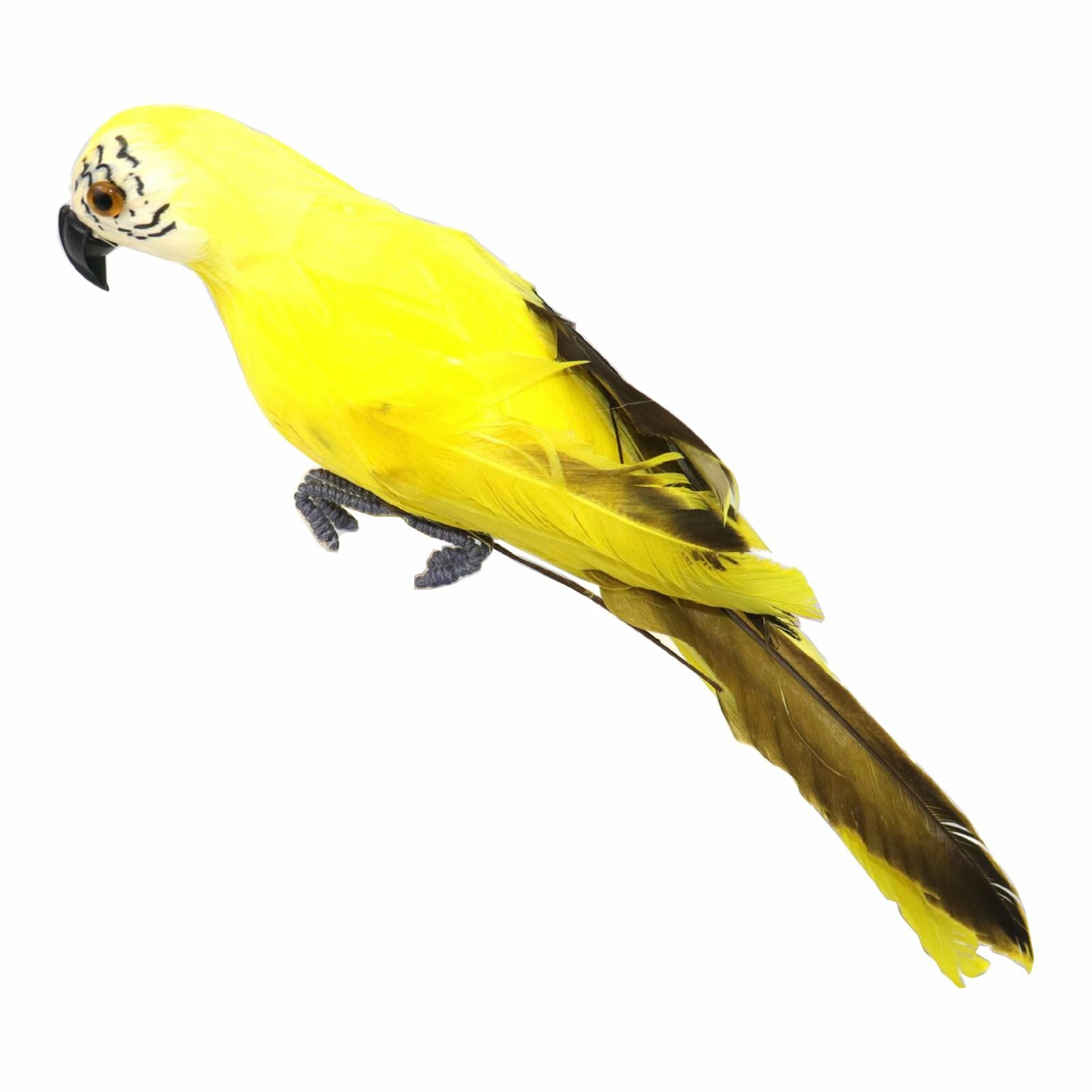 10-дюймовый 14-дюймовый искусственный попугай Реалистичное украшение вечеринки в виде птицы из пенопласта с пером