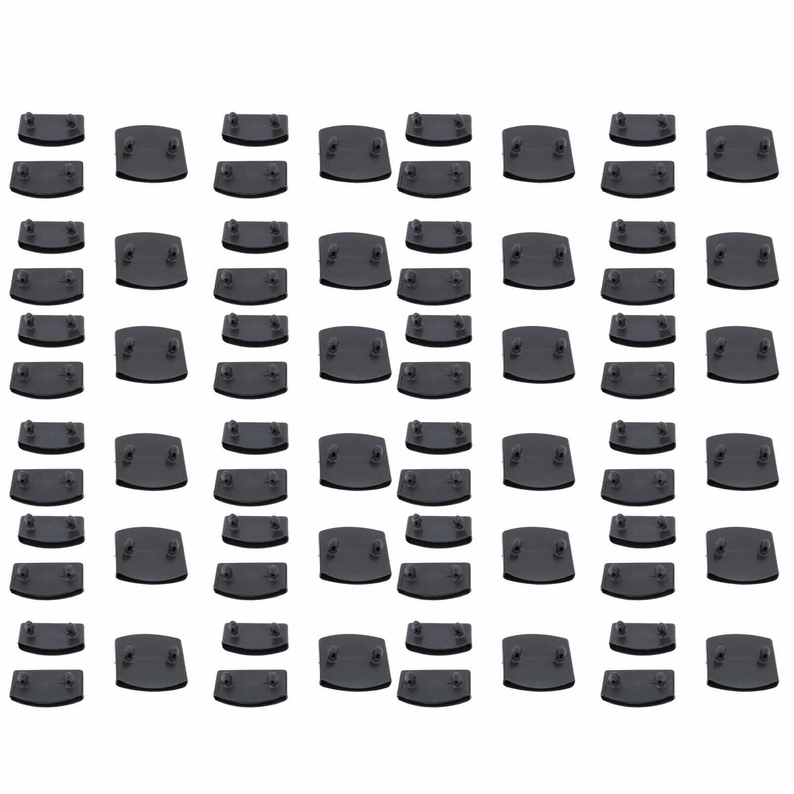 72 шт. Пластиковые колпачки для краев ламелей кровати срединные защиты мебельных аксессуаров, черные