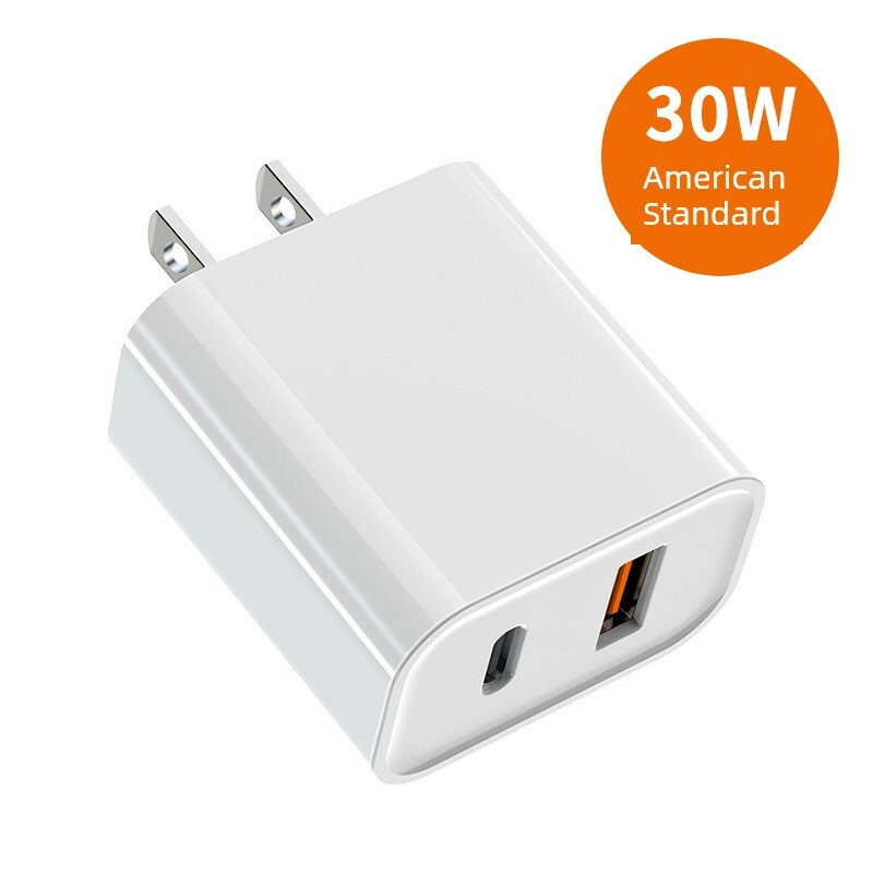 Европейский и американский адаптер для путешествий PD30W, зарядное устройство европейского и американского стандарта,