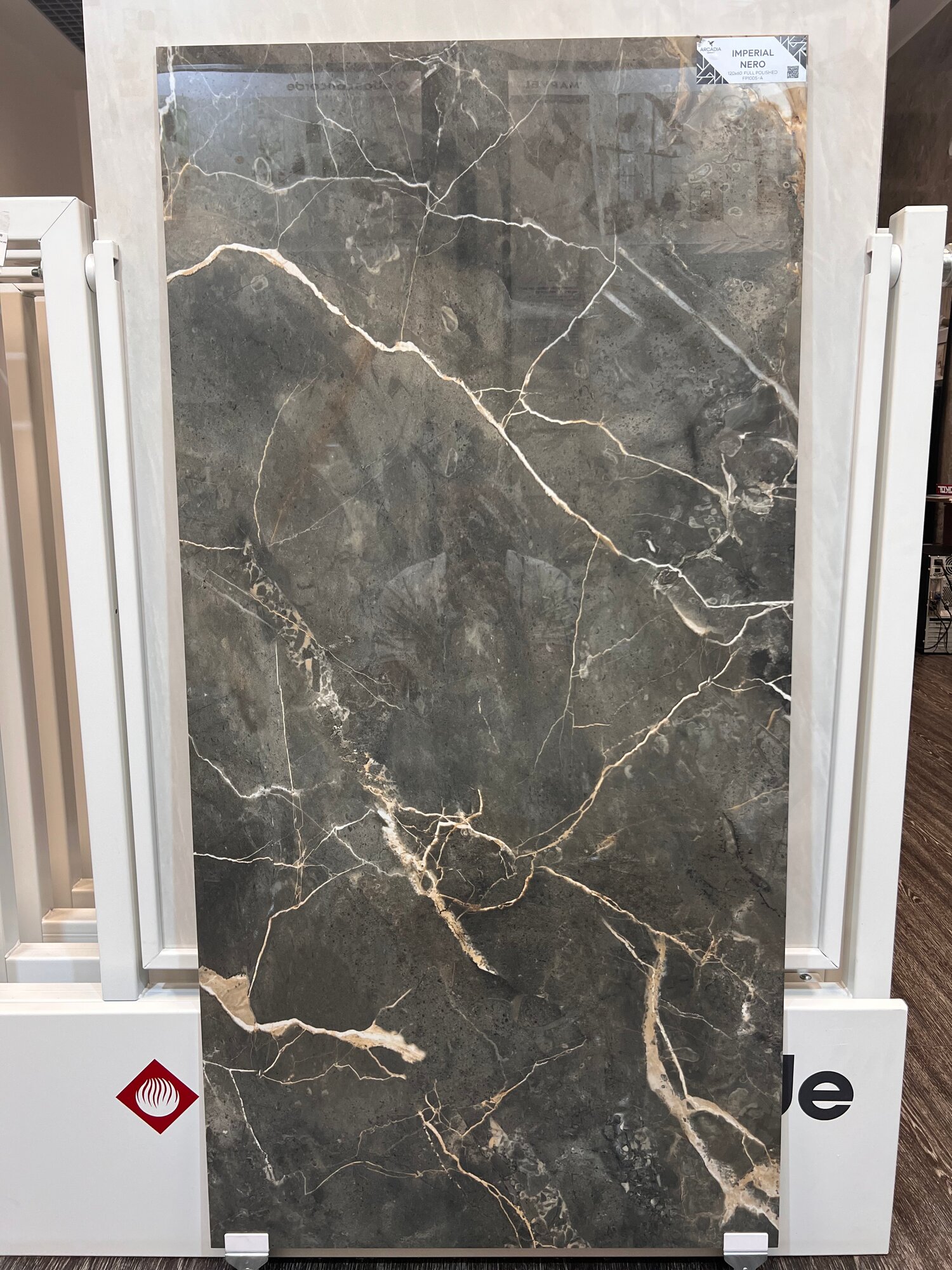 Керамогранит Arcadia Ceramica IMPERIAL NERO 1200 × 600 мм полированная (цена за 1 плит. 0.72м2)