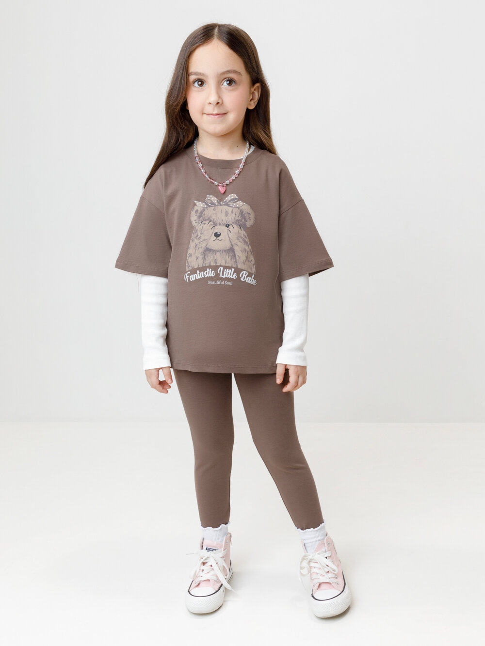 Футболка МП 302789/коричневый 1409