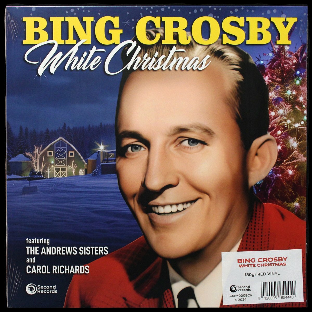 Виниловая пластинка Second Records Bing Crosby – White Christmas (цветной винил)
