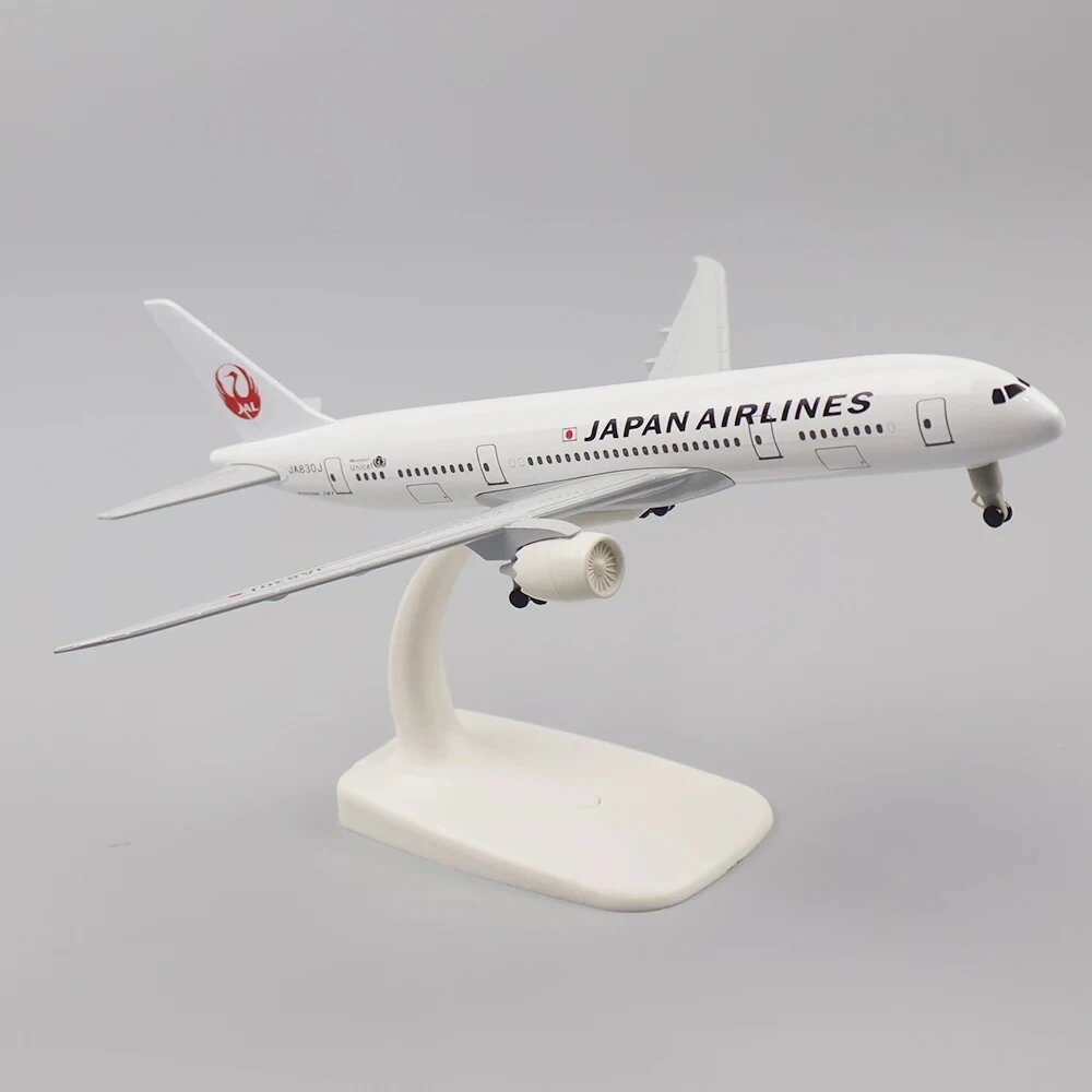 Модель самолета ZOCO Air Japan Airlines B787 металлический 20см
