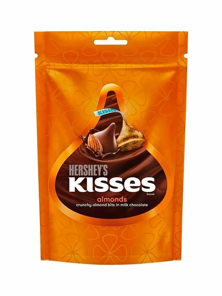 Шоколадные конфеты Hershey's Kisses Almonds 33,6г