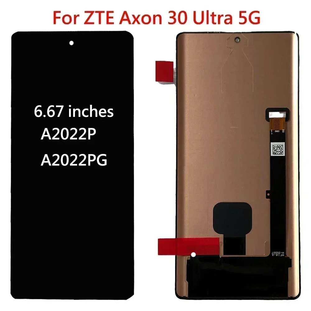 AMOLED для ZTE Axon 30 30s 30Pro 5G ЖК-экран с сенсорной панелью и дигитайзером в сборе, замена для ZTE Axon 30 Ultra LCD