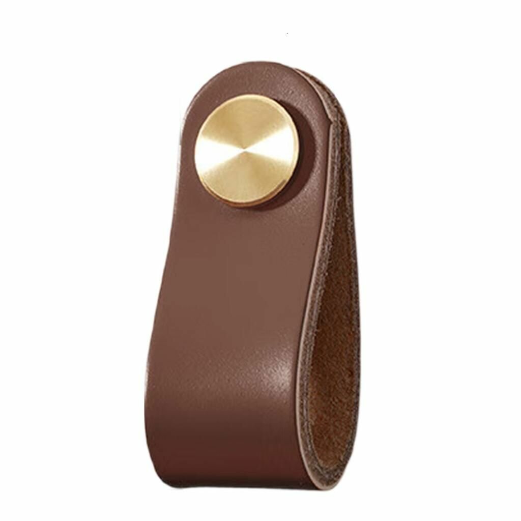 Кожаные ручки для шкафа, Коричневый