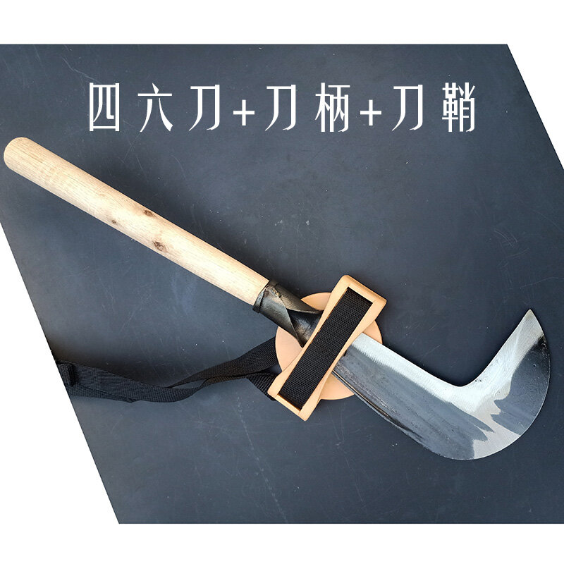 Нож из марганцевой стали двойного назначения для рубки и резки, нож для резки дерева, нож для резки травы, нож для резки деревьев, сельскохозяйственный нож для расщепления, крючковый нож, серп для резки бамбука, походный нож