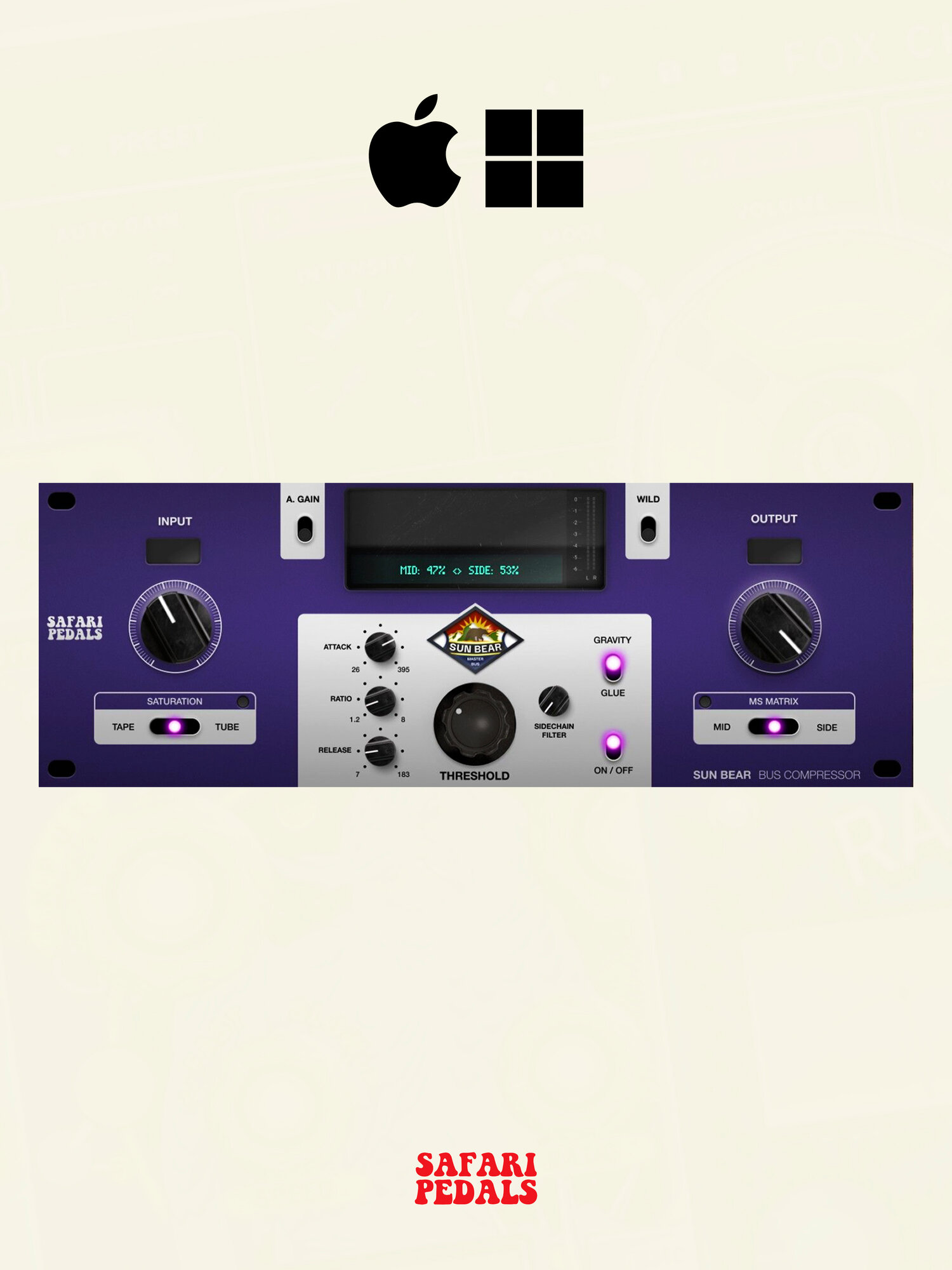 Safari Pedals Sun Bear (лицензионная активация) для macOS & Windows