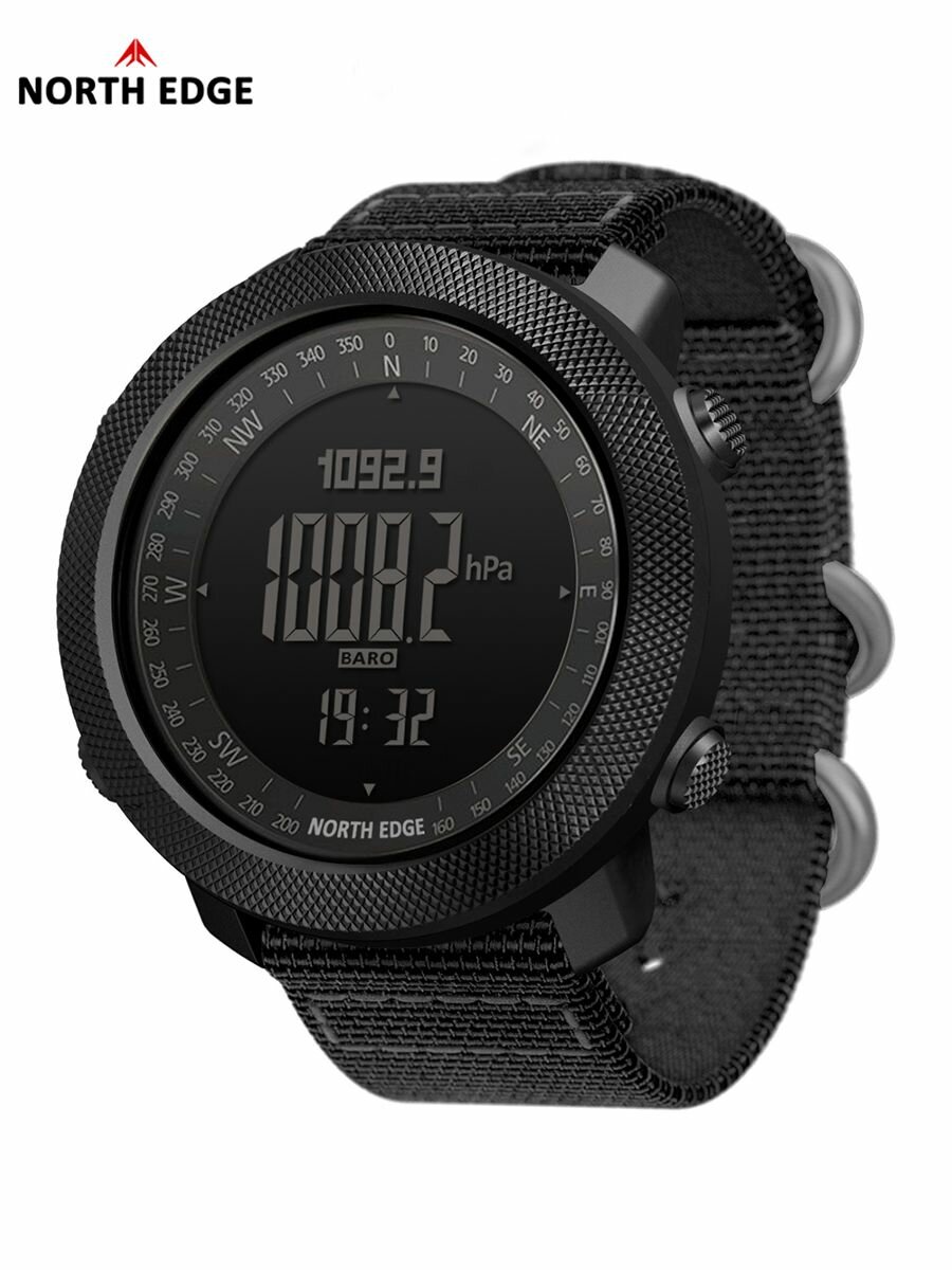 Спортивные часы NORTH EDGE APACHE 3, черный