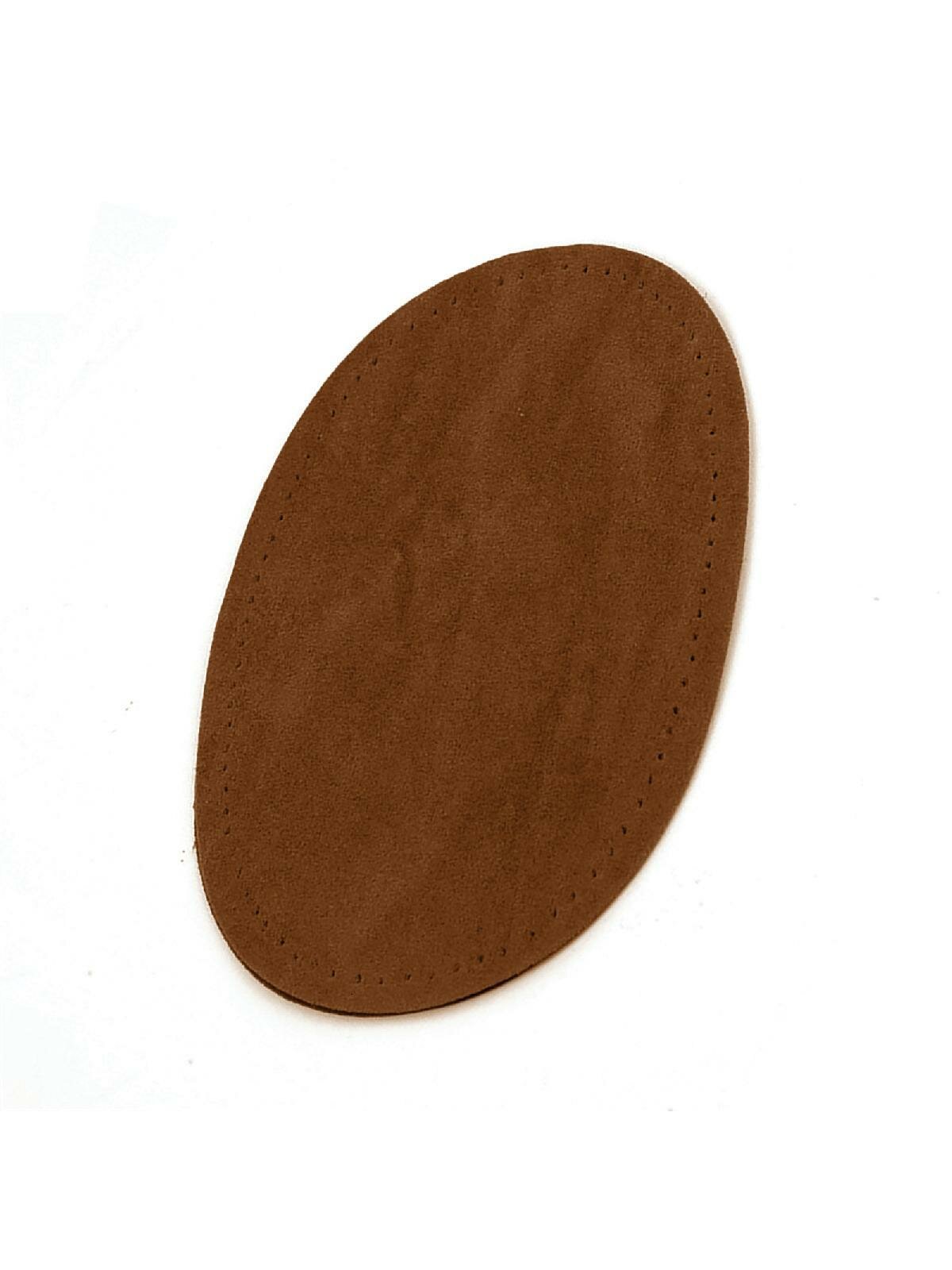 Заплатки тканевые овальные для локтей и колен, тёмно-коричневый