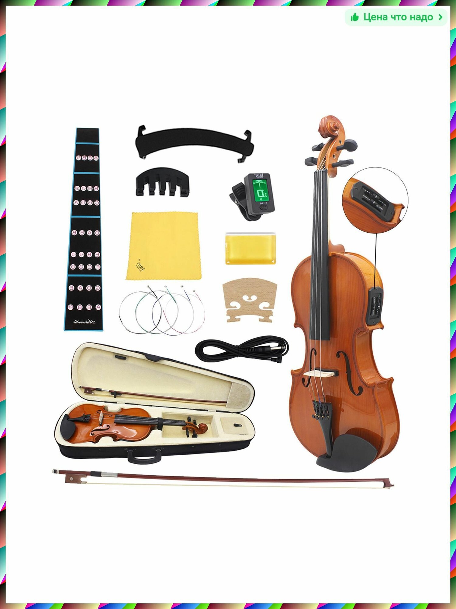 Альт-скрипка из клена для обучения и выступлений-2 см, Альт духовой