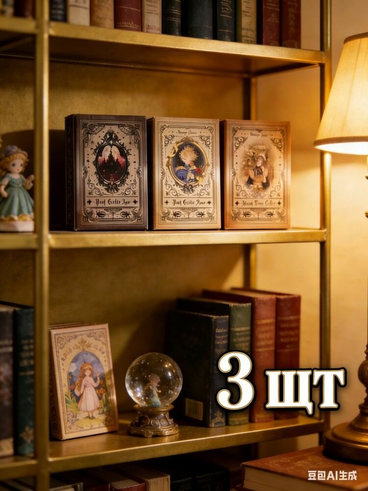 Набор из 3 ретро-колод: Готика, Маленький принц, Кофе коллекционные карты