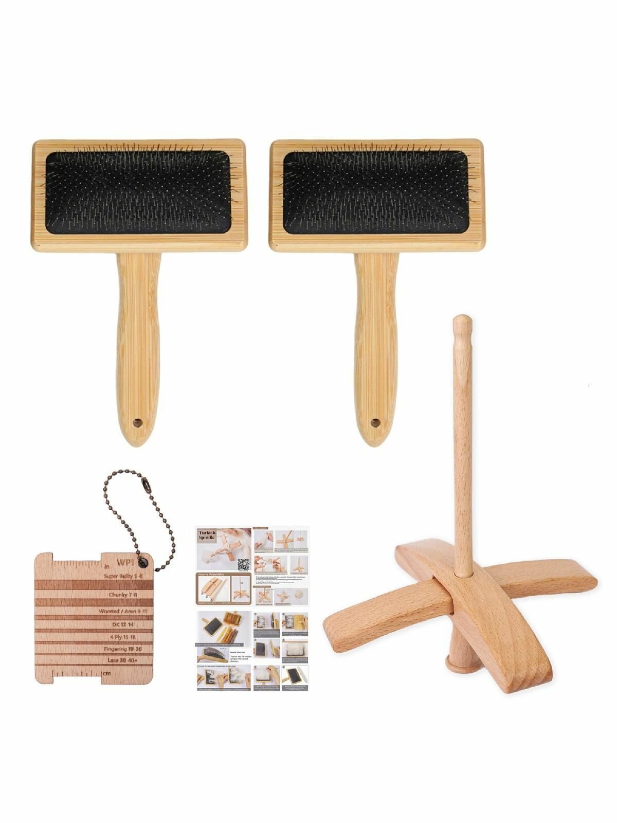 Деревянные турецкие веретена для прядения