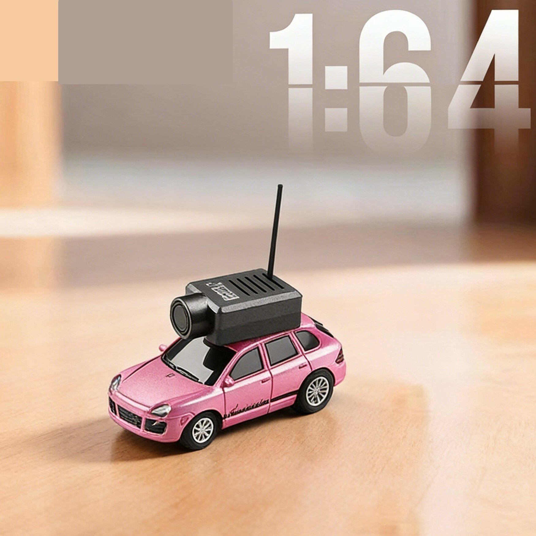 1:64 Мини радиоуправляемая машина 2.4G HD камера 720P FPV Wi-Fi приложение гироскоп LED свет 3 скорости