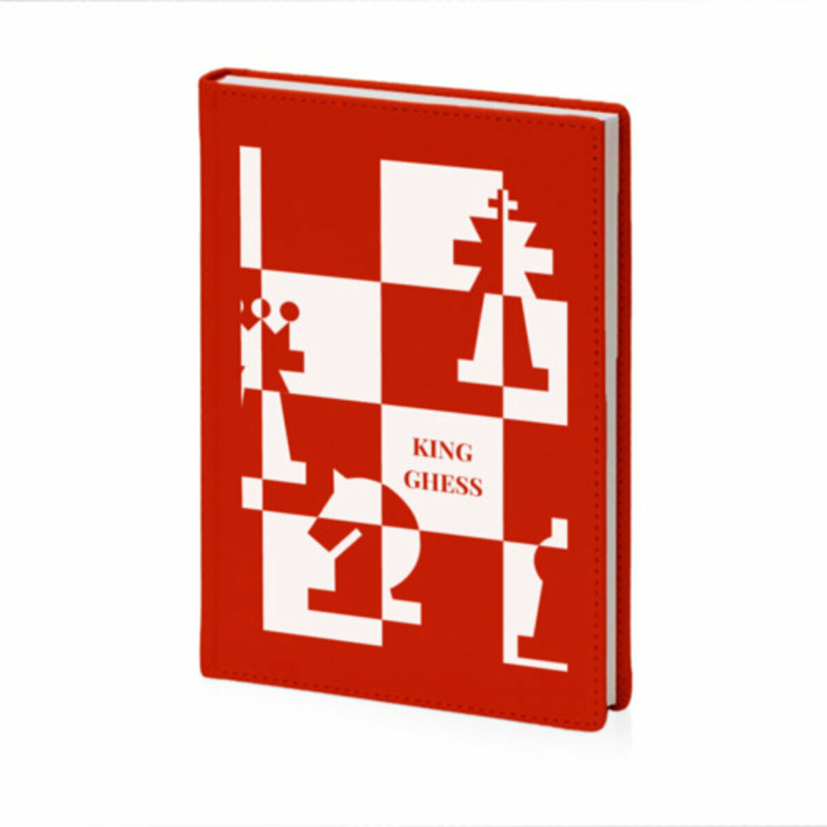 Ежедневник «Шахматы. Подарок шахматисту. Шахматный клуб» (красный)