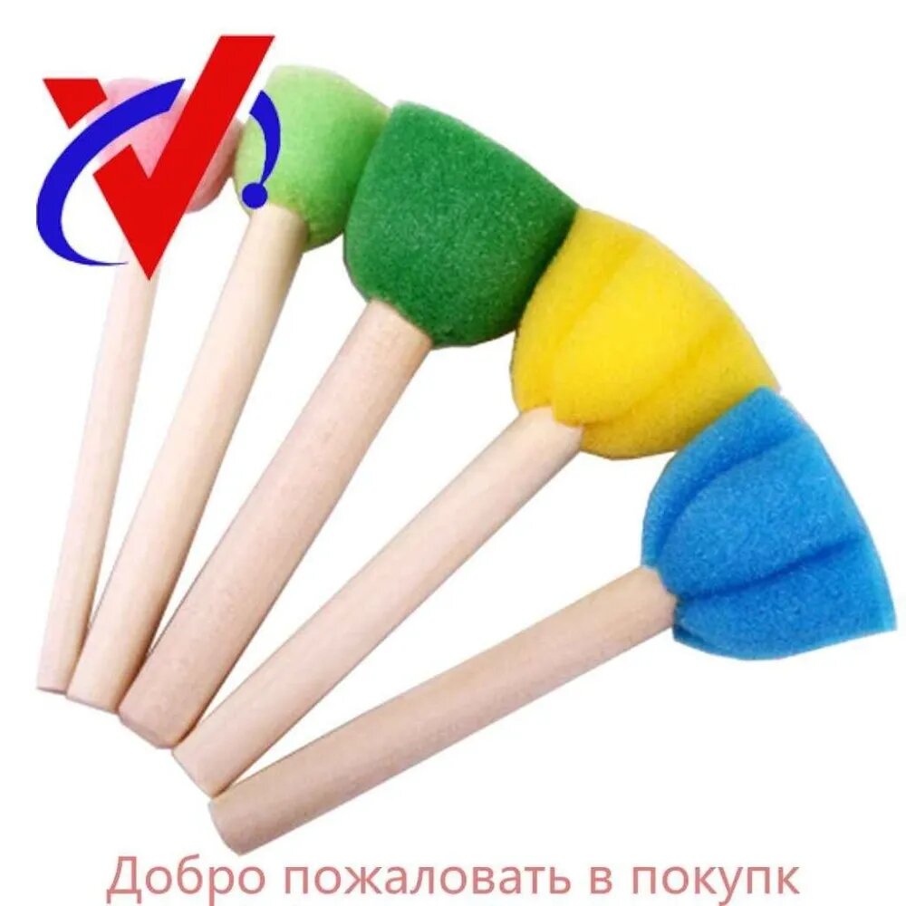 Эксклюзивная губчатая аппликация 3.35x1.18 дюйма для детского творчества, развивающая способности в рисовании и спортивных занятиях через увлекательный DIY процесс