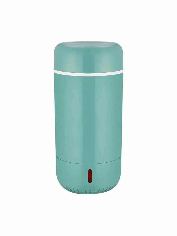 HIBIBUD Мини-йогуртница 280 мл, автоматическая машина для домашнего йогурта с стеклянной емкостью, портативная для кухни и путешествий, с добавлением фруктов, легкая в очистке (Зеленый).