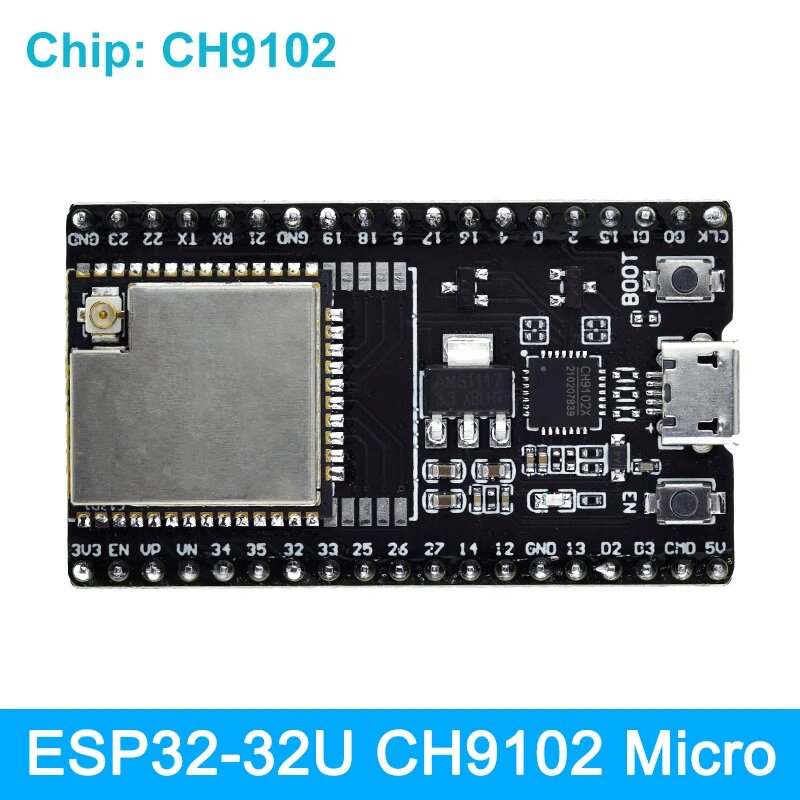 Плата TZT ESP32 с Wi-Fi и Bluetooth ESP32U CH9102X