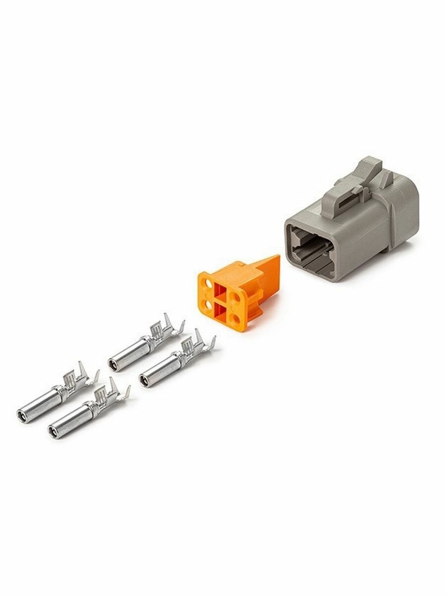Разъём 4 pin CARGEN AX8404S под сечение провода 0.5-0.8 кв. мм для GAZ, КамАЗ, МАЗ, Урал