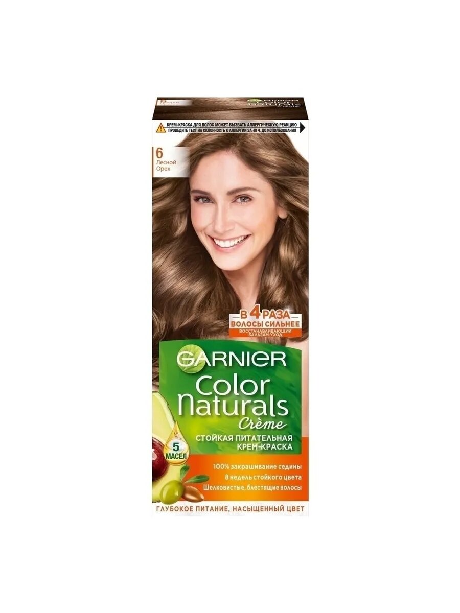 Крем-краска для волос Garnier Color Naturals 6 Лесной орех 1