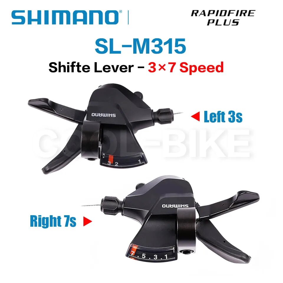 Shimano SL-M315 манетка переключения 3x7 скоростей