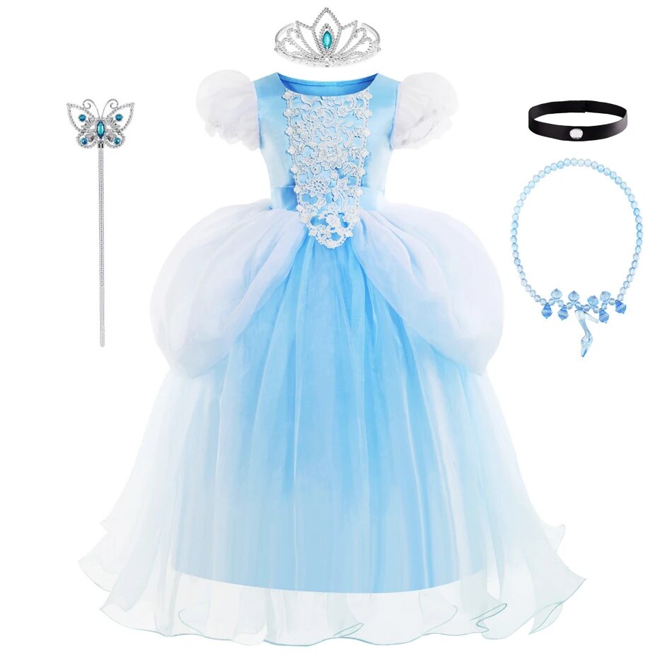 Платье принцессы Золушки DreamParty 5-6T(tag 130), F2