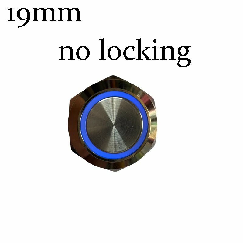 19 мм короткий крошечный металлический переключатель IP65 кнопочный светодиод 3 В 6 В 12 В 24 В мгновенный не фиксированный приборная панель лифта кнопка включения