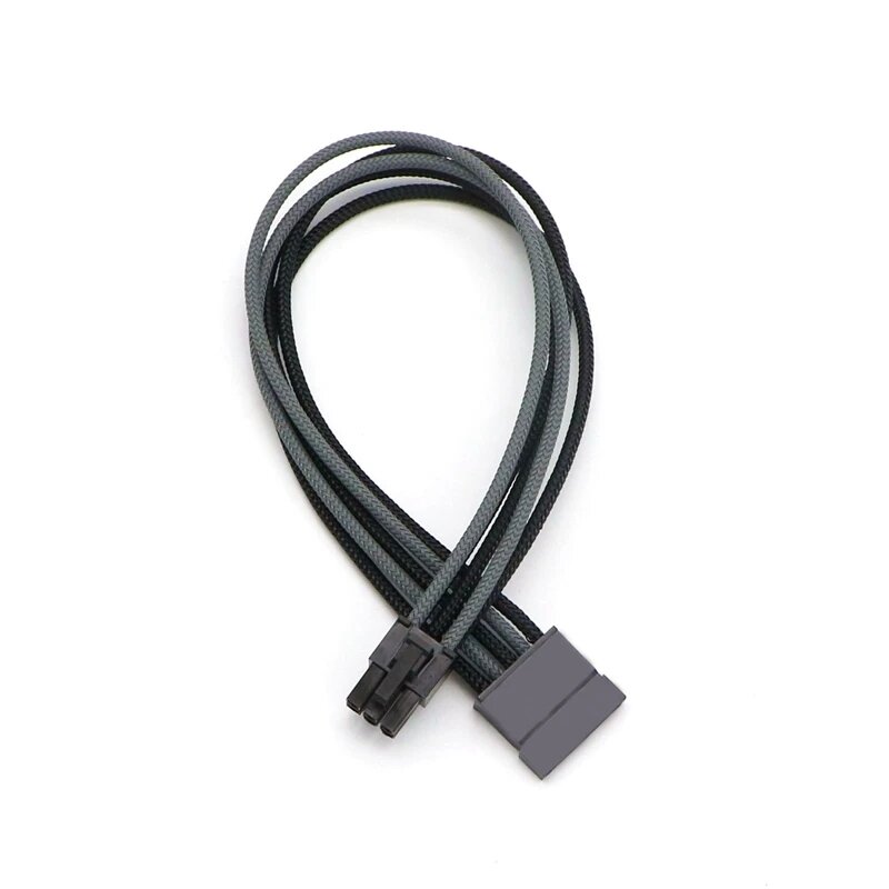 Кабель питания Unyisi 6Pin to Sata 15Pin 60cm, Black-Dark Gray