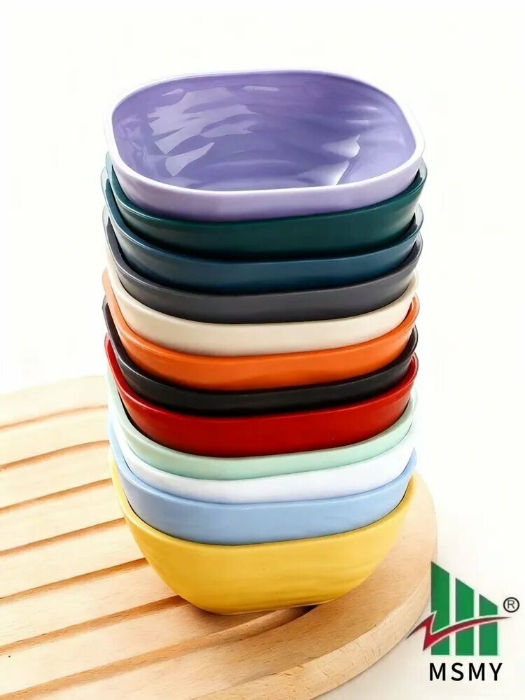 Салатник 8 шт розовый