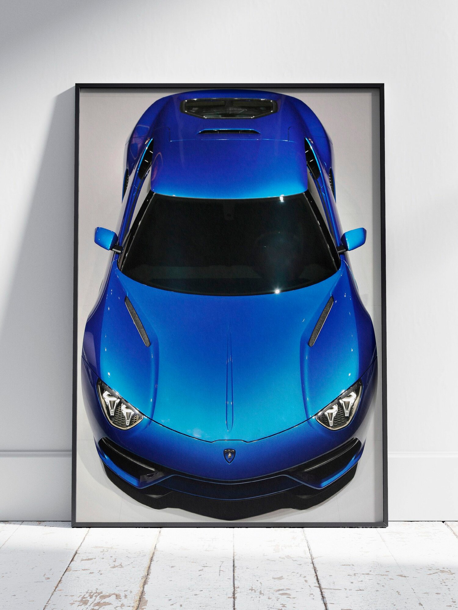 Плакат на стену для интерьера Легенды Авто (Ламборгини Астерион LPI 910 4 - Lamborghini Asterion LPI 910 4) - Постер по машине формата A4 (21x30 см)