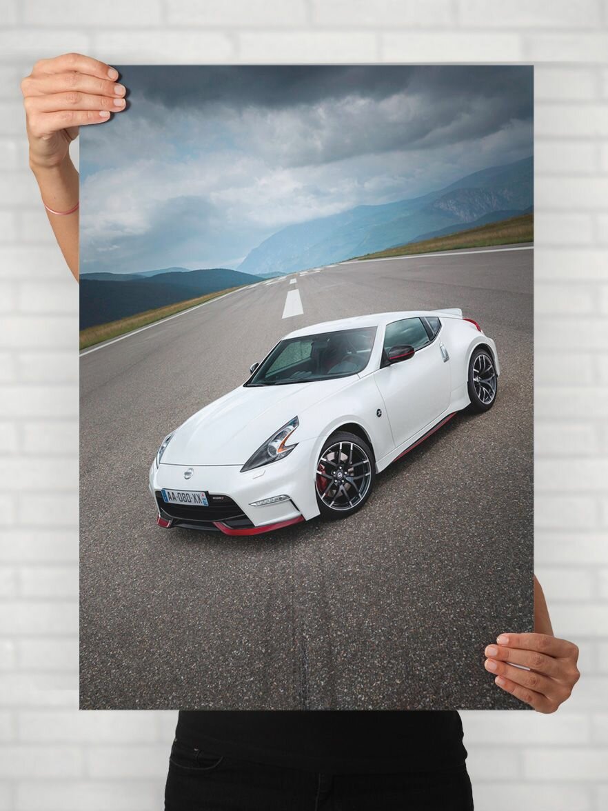 Плакат на стену для интерьера Марки Машин (Ниссан - Nissan 4) - Постер по автопроизводителям формата A1 (61x84 см)