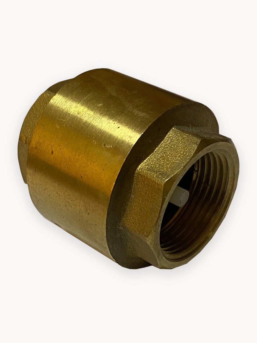 Клапан обратный 3/4 ВР-ВР, пружинный, латунный