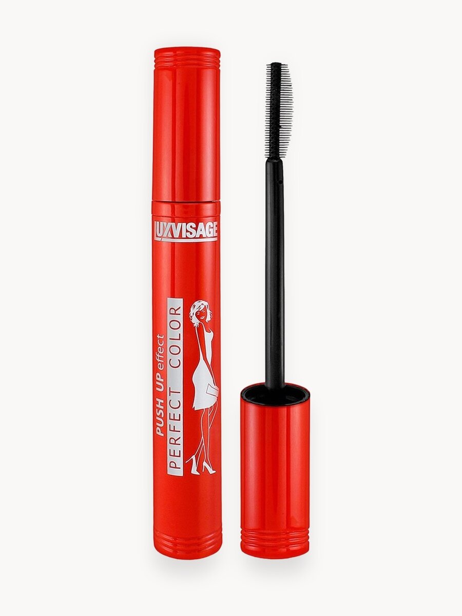 Тушь для ресниц Luxvisage PERFECT COLOR "Push Up Effect" черная