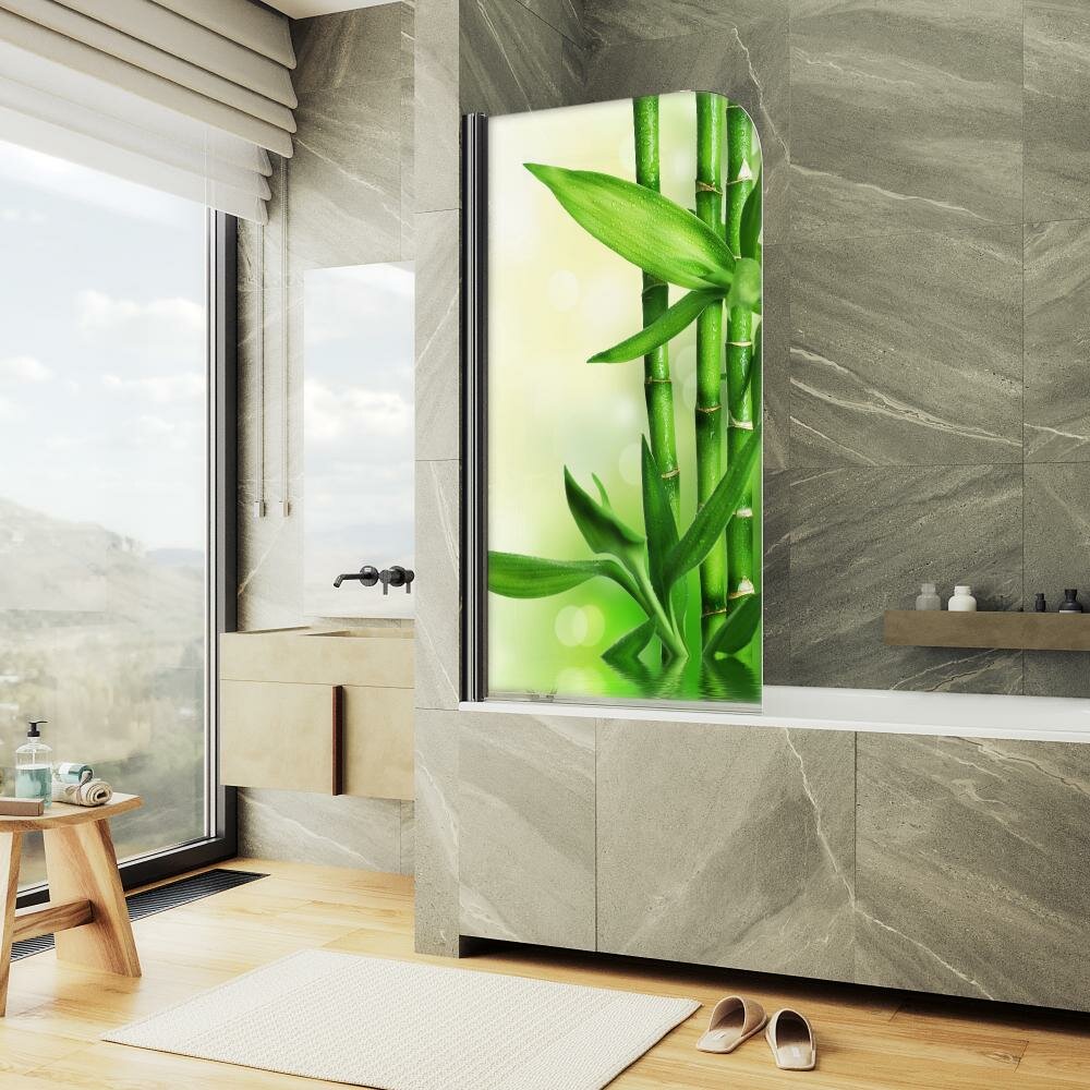 Maybah Glass Шторка поворотная ФП018 1400*700 6 мм MGV-929-ФП018-6с фотопечатью Maybah Glass