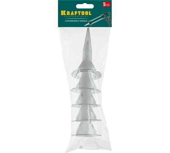 Запасные сопла для закрытых пистолетов для герметика 5 шт KRAFTOOL 06677-S