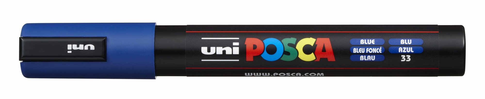 Маркер UNI POSCA PC-5M, 1,8-2,5мм, синий