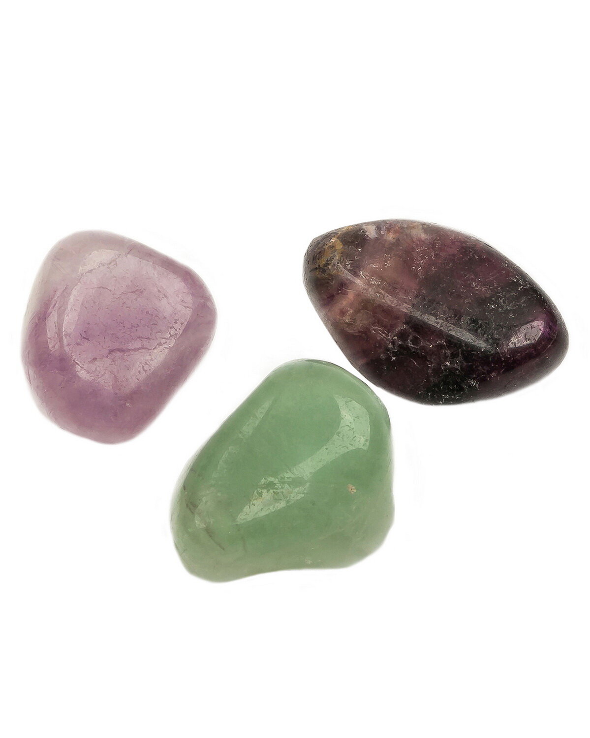 Камень Флюорит радужный B L, 3 шт. , натуральный минерал в коллекцию.