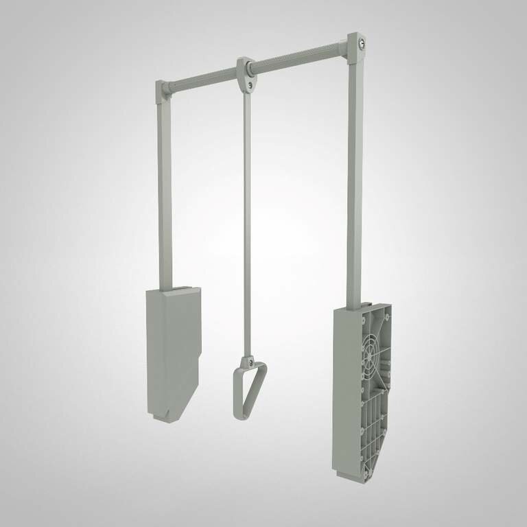 Пантограф 764-964мм, для хранения одежды на вешалках, цвет серый