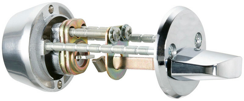 Цилиндр Abloy Classic CY 001 C с поворотной кнопкой - Матовый хром