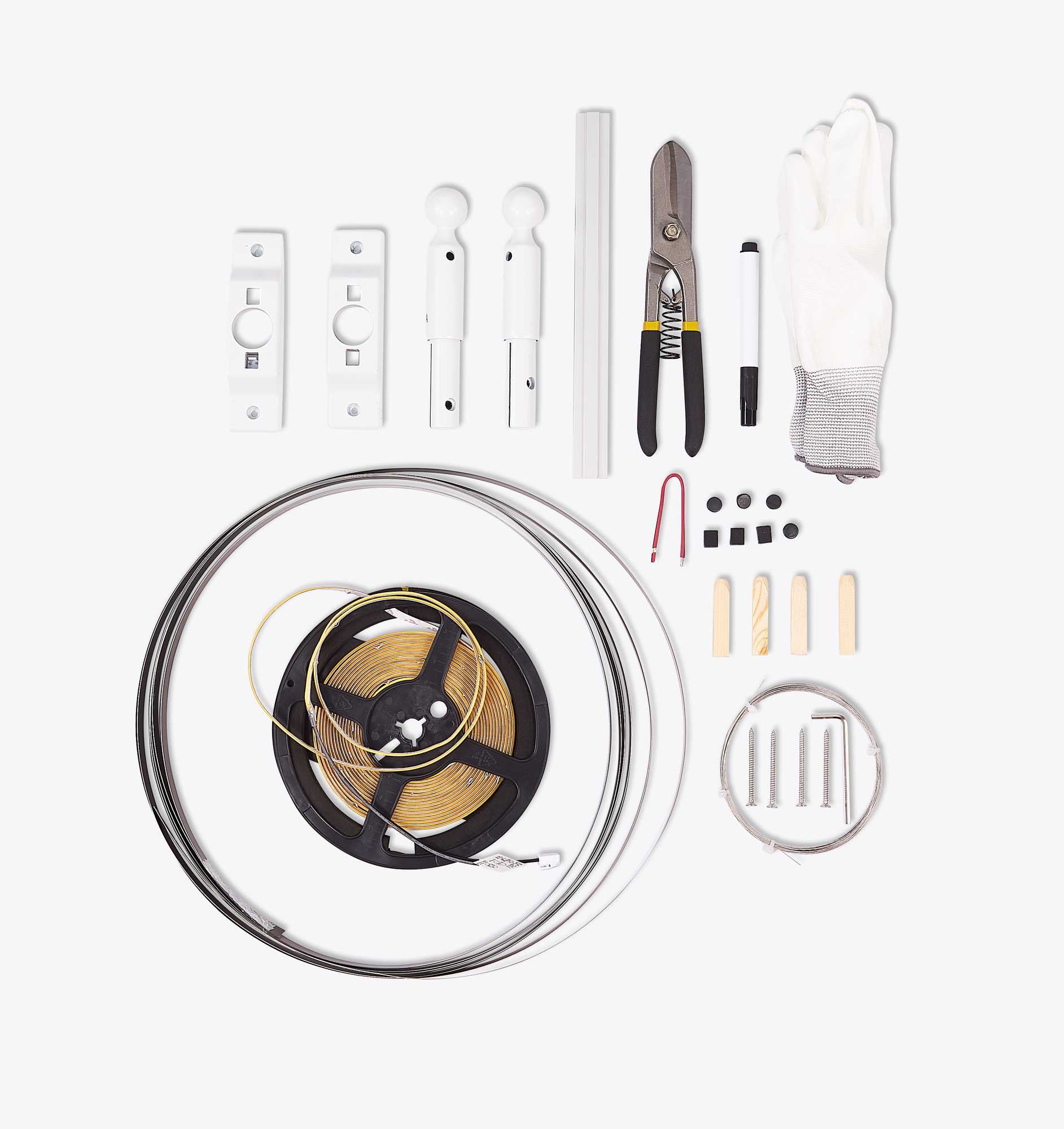 Donolux Подвесная система ICON 60Вт,5500Лм,3000К, СRI90,24В, L6м, 8*1,6мм COF, Белый, блок питания в комплект не входит