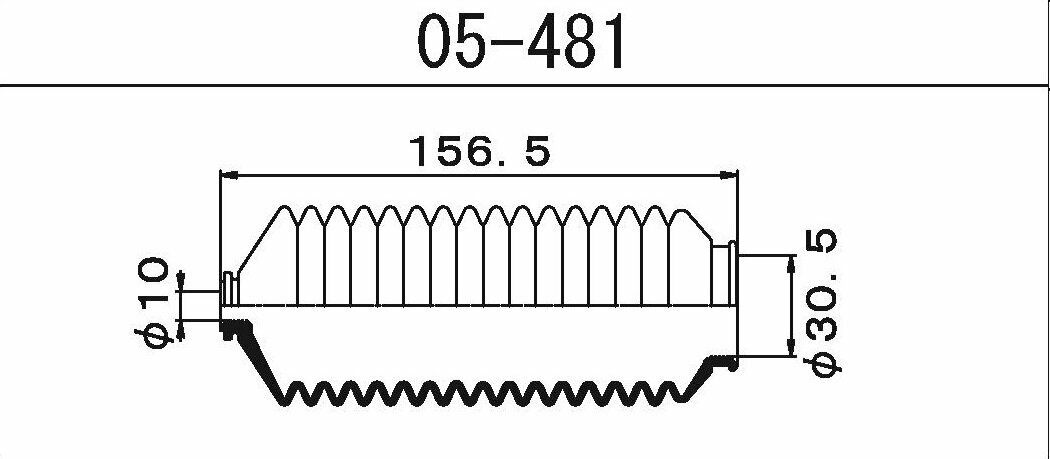 Пыльник рулевой рейки Maruichi 05-481