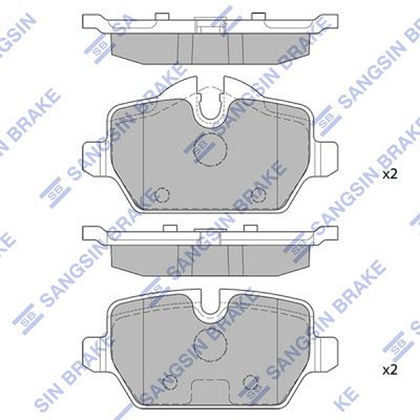 HI-Q SP2161 sp2161 колодки дисковые зад.\ BMW (БМВ) e87 1.6i / 1.8d 04