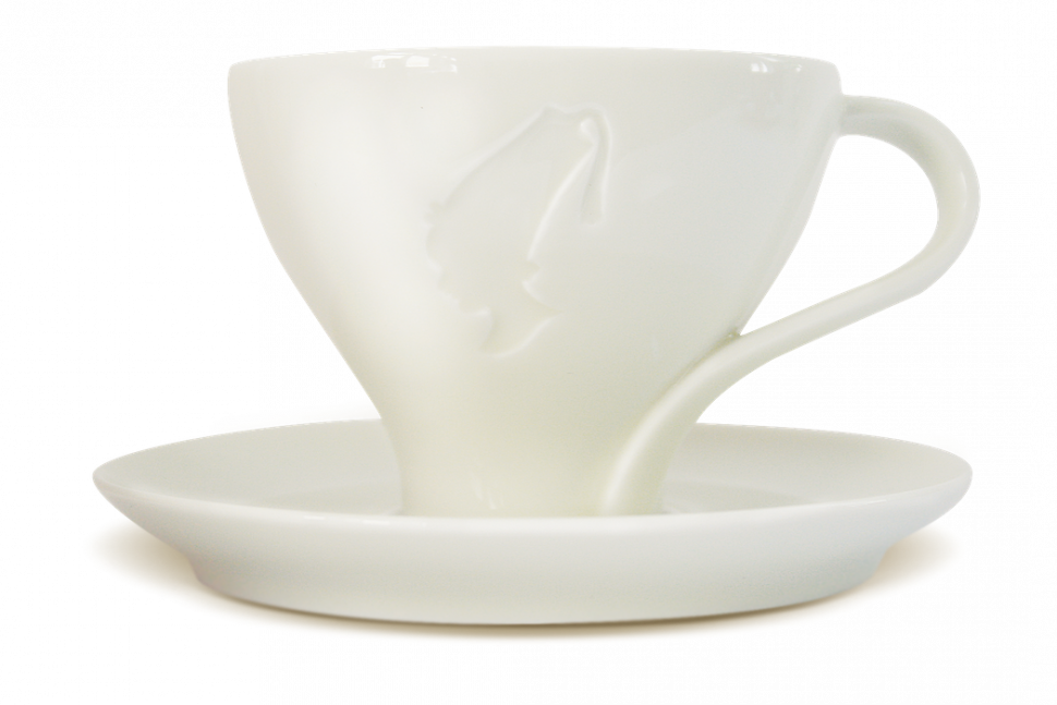 Чайная чашка с блюдцем Julius Meinl Слоновая кость уценка